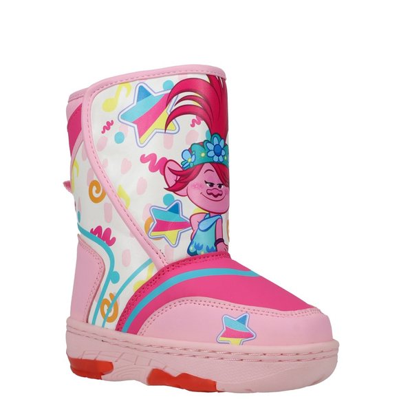 Dreamworks | Shoes | Trolls Winter Snow Boots Size 1 Or 12 Lights Up ...